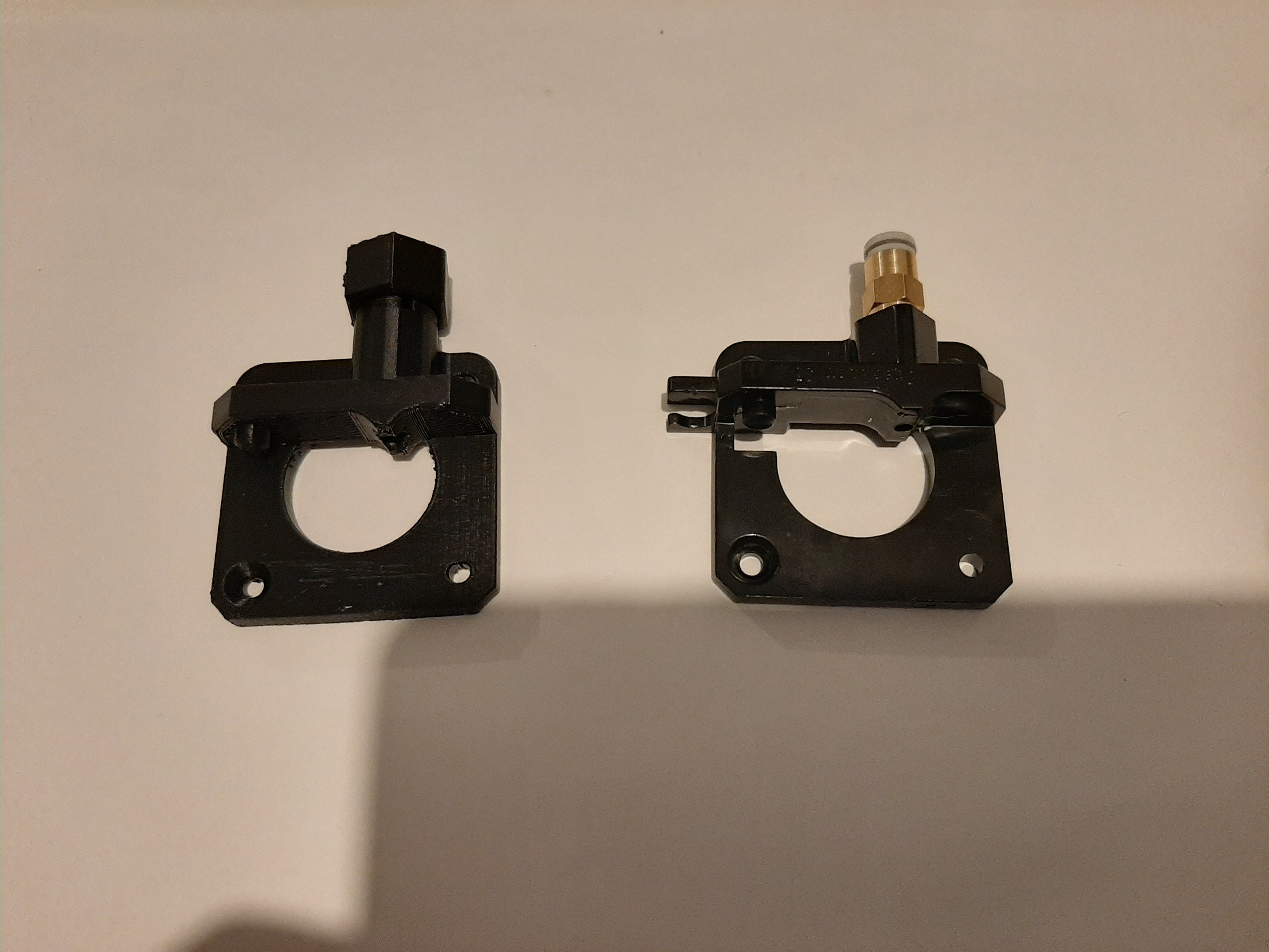 3D printed Ender & CR10 Filament Extruder Block with Threaded Coupler ...