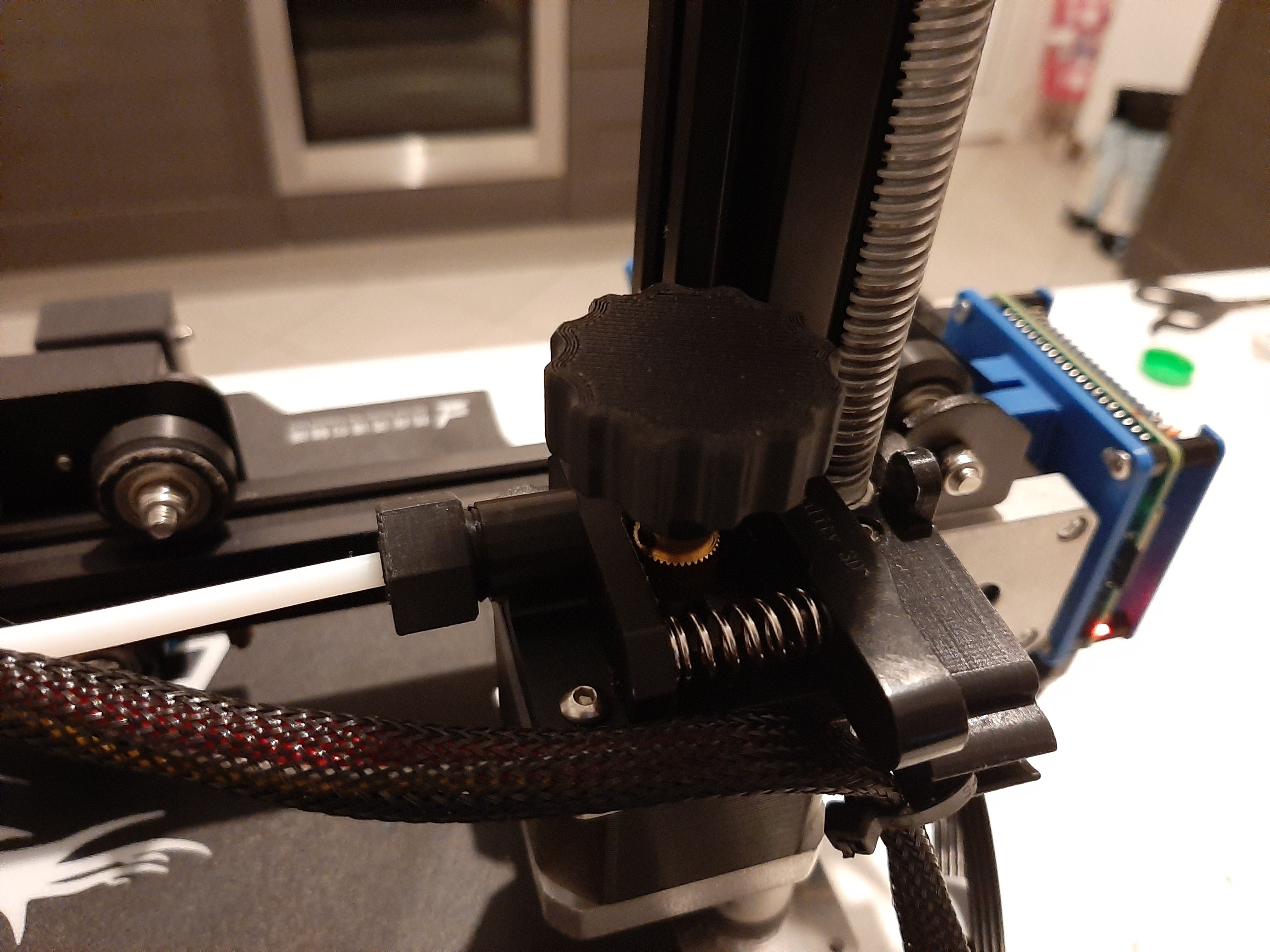 3D printed Ender & CR10 Filament Extruder Block with Threaded Coupler ...