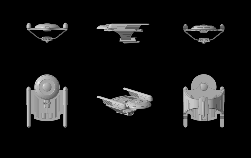 ⭐ Oberth class and fanon derivatives: Star Trek starship parts kit ...