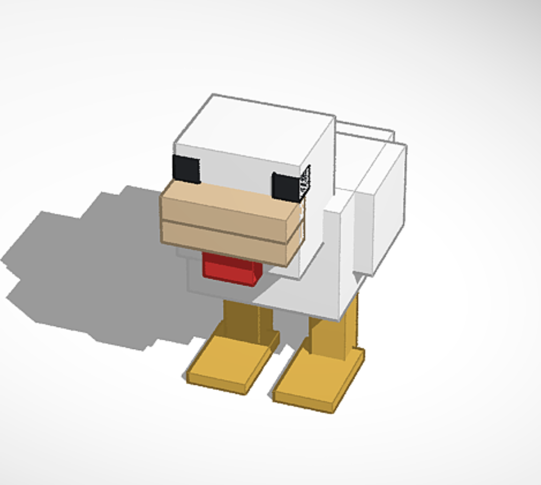 STL file Chicken Minecraft Chicken Mob Chicken 🐔 ・3D printable model to ...