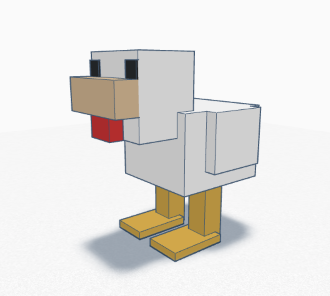 STL file Chicken Minecraft Chicken Mob Chicken 🐔 ・3D printable model to ...