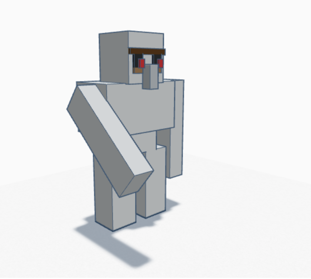 Fichier STL Iron Golem Minecraft Mob 👹・Modèle pour imprimante 3D à ...