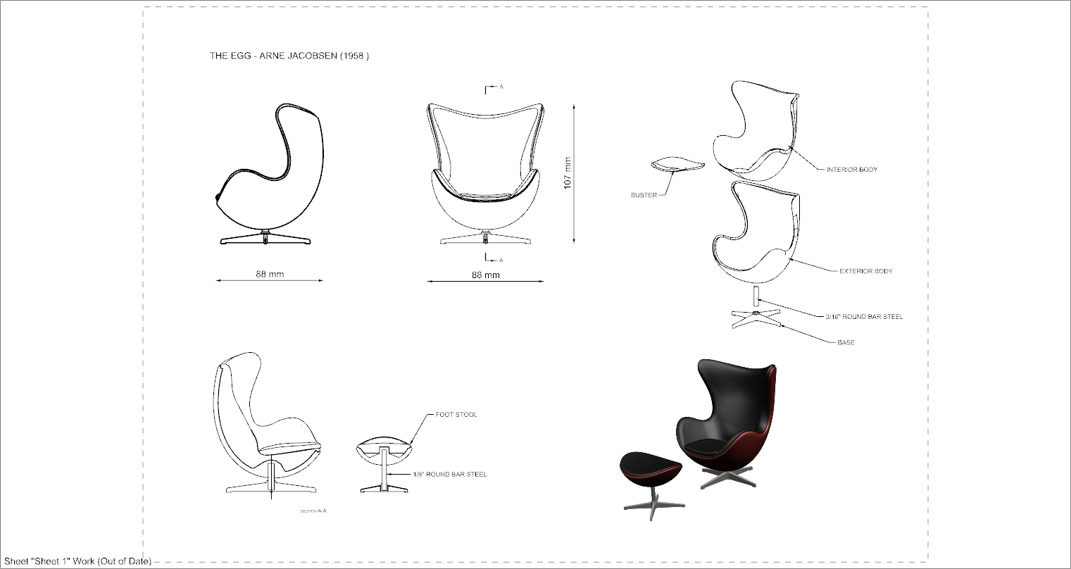 STL file The Egg Chair 🥚 ・Model to download and 3D print・Cults