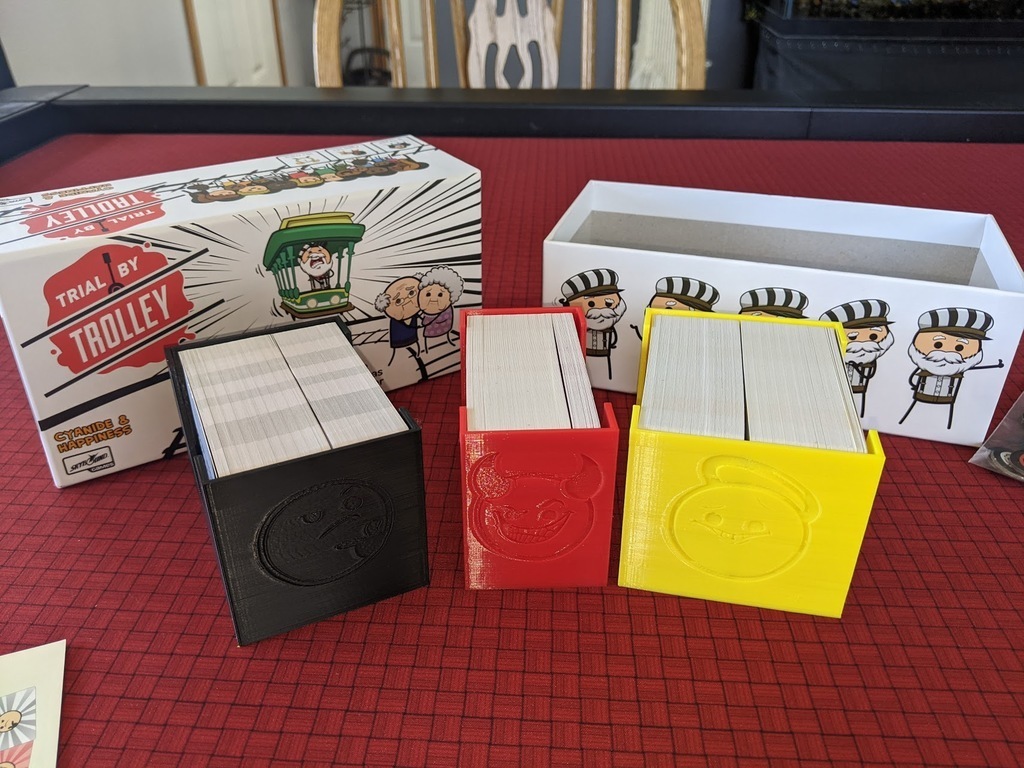 📦 Trial By Trolley Board Game Box Insert Organizer・Free STL File for ・Cults