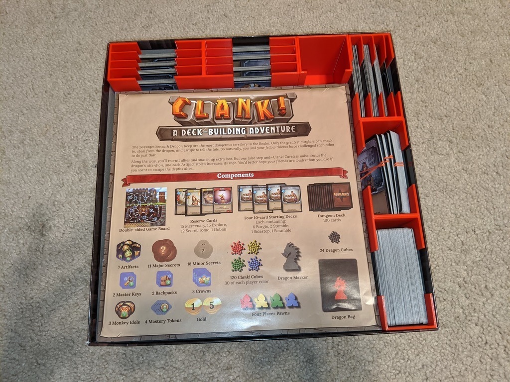📦 Clank! Board Game Box Insert Organizer with Upper Management & C Team ...
