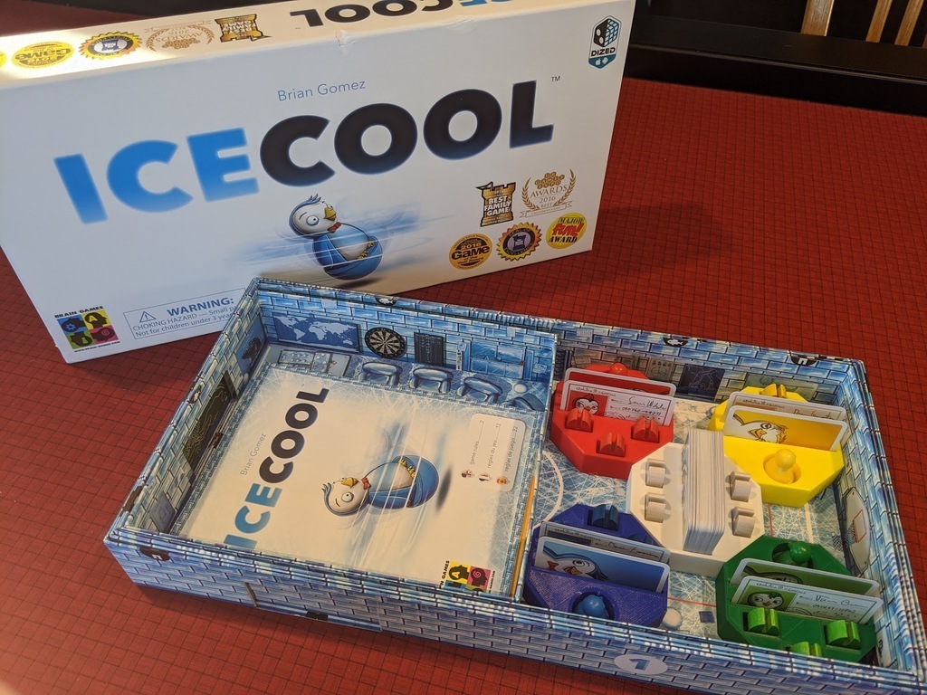 🧊 Ice Cool Board Game Box Insert Organizer・Free STL File for ・Cults