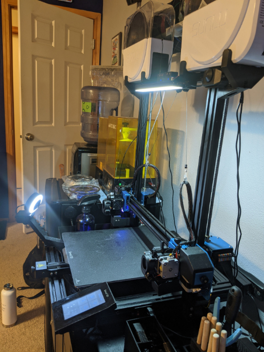 🖨️ Retractable Reel 3D Printer Cable Holder・Free STL File for ・Cults