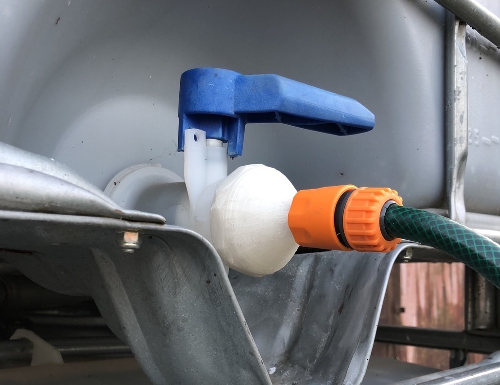 Free 3D file Hose adapter for 1m3 container 🌳・3D printer model to ...