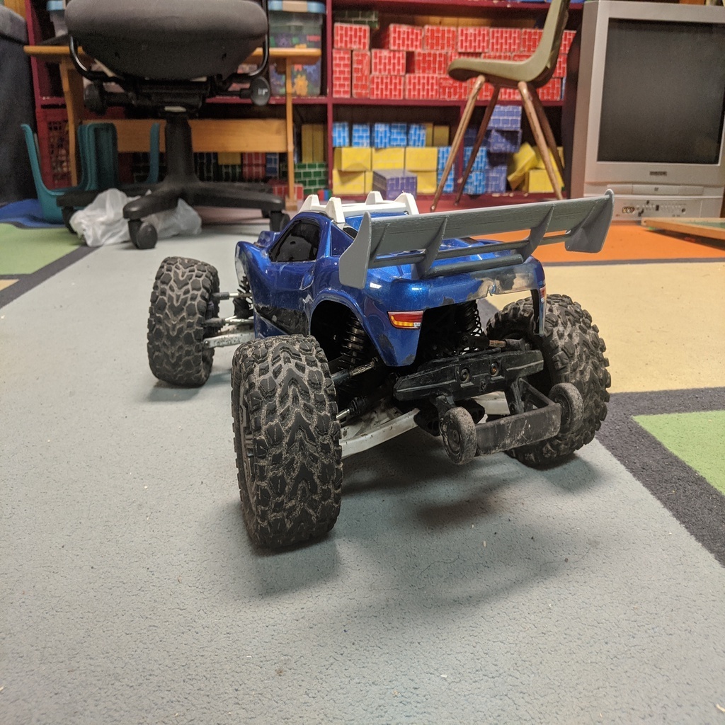 🪶 Traxxas Rustler 4x4 VXL Wing・Free 3D File for ・Cults