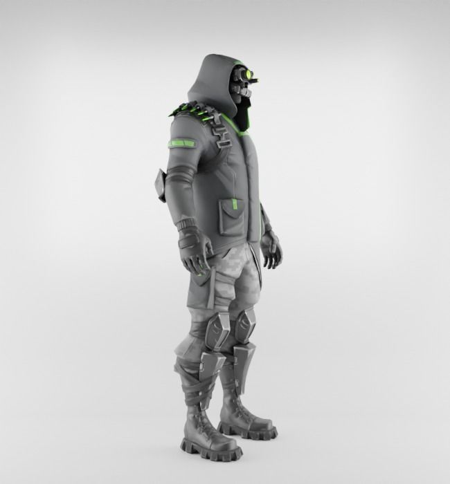 🎮 Archetype Fortnite Skin T-Pose RIGGING low-poly 3D print model・ STL ...