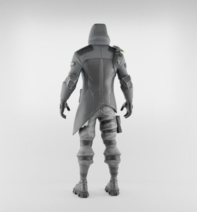🎮 Archetype Fortnite Skin T-Pose RIGGING low-poly 3D print model・ STL ...
