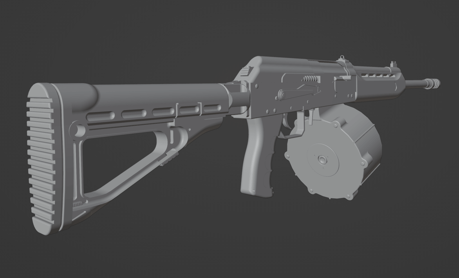 STL file Saiga-12 High Detail Gun Model 🔫 ・3D printer model to download ...