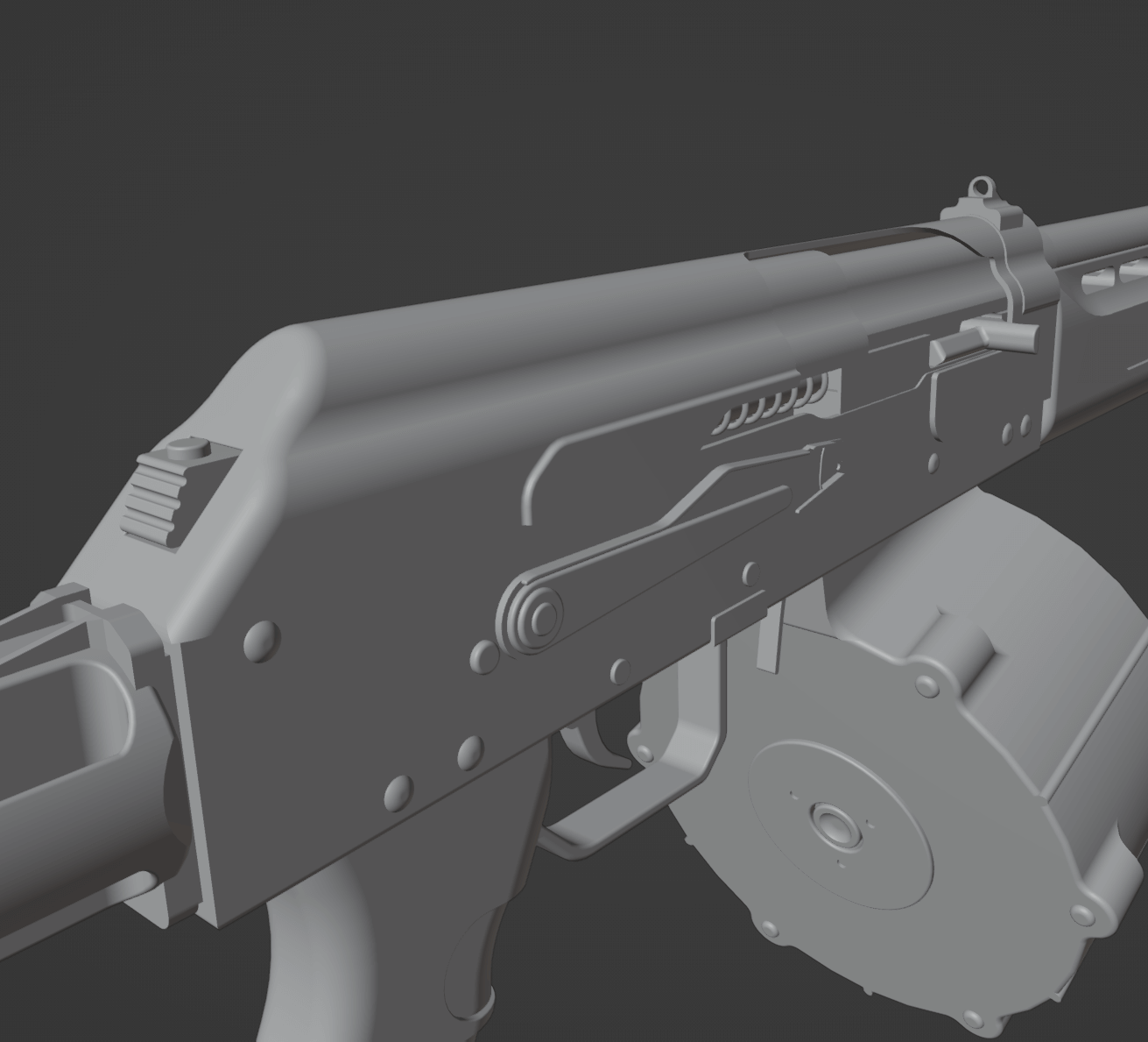 STL file Saiga-12 High Detail Gun Model 🔫 ・3D printer model to download ...