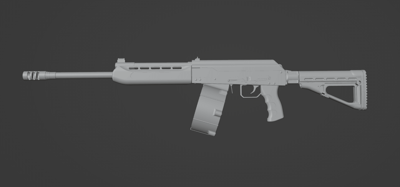 STL file Saiga-12 High Detail Gun Model 🔫 ・3D printer model to download ...