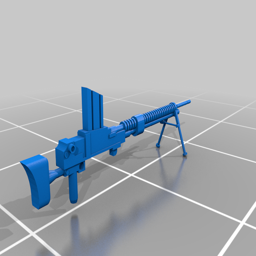 🔫 Type 97 japanese medium machine gun 1:56 / 28mm・Free 3D File for ・Cults