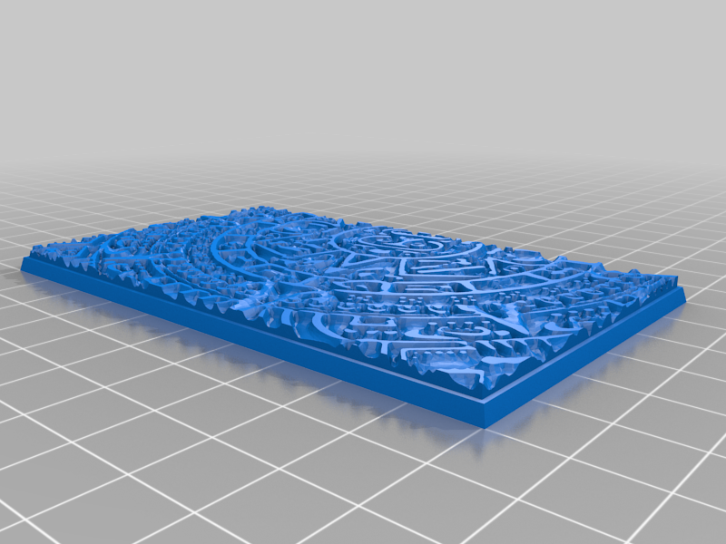 ⚔ Aztec 60x100mm rectangular base・Free 3D File for ・Cults
