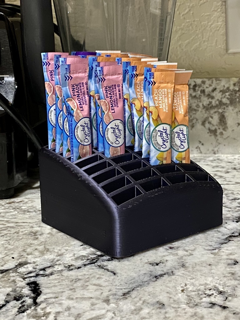 🔮 Packet Holder - Crystal Light Packet Holder・Free 3D File for ・Cults