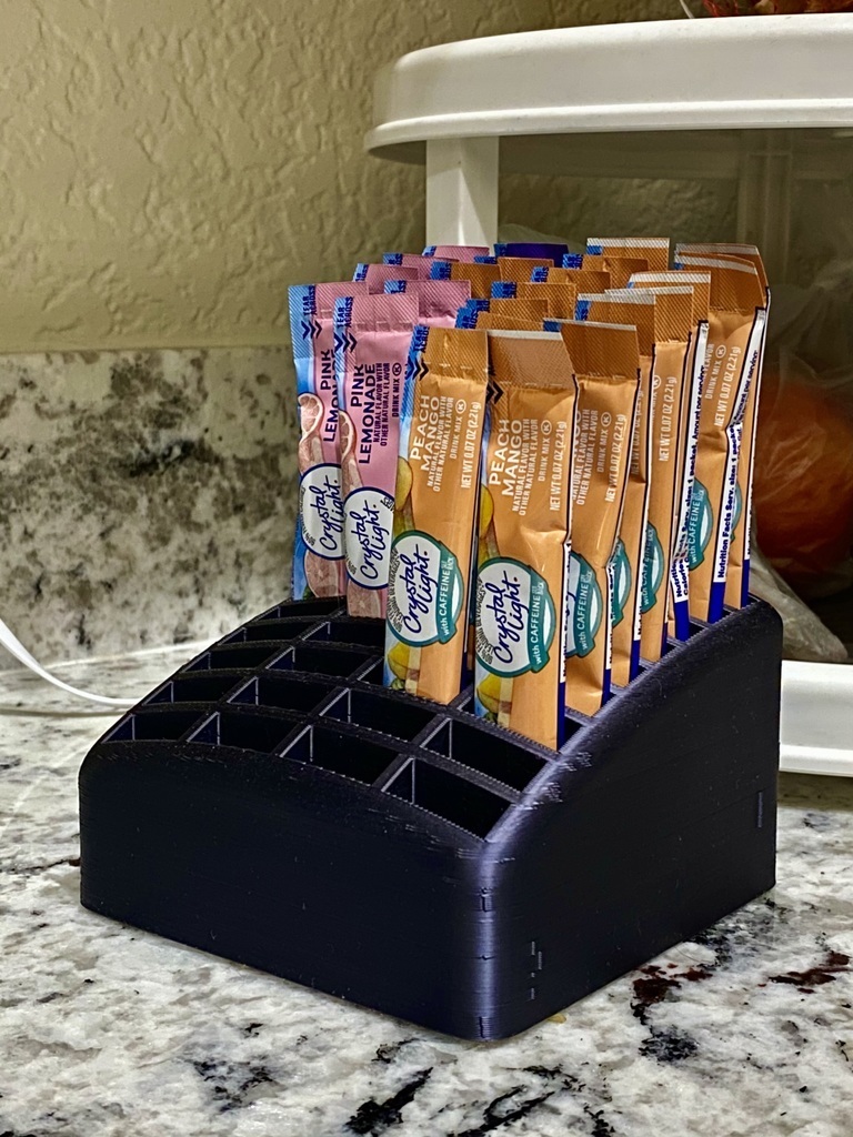 🔮 Packet Holder - Crystal Light Packet Holder・Free 3D File for ・Cults