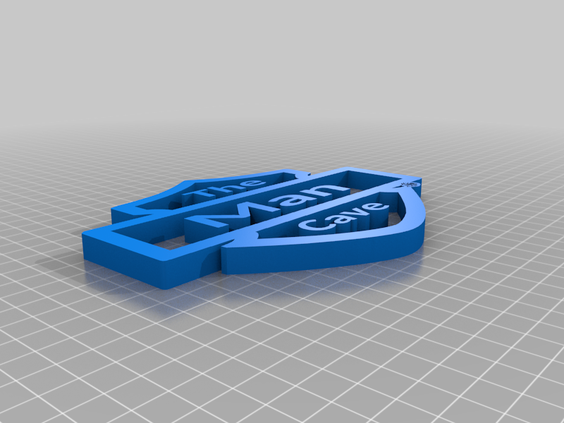 👨 man cave sign・Free 3D File for ・Cults