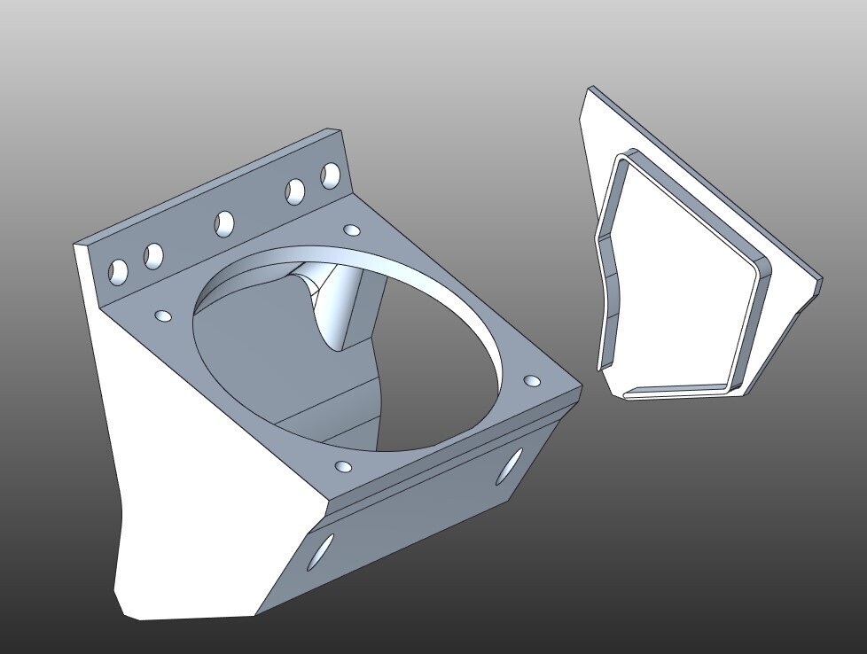 STL file Fan duct filament E3D V6 50x50 5010 Prusa I3 🪢 ・3D printer ...