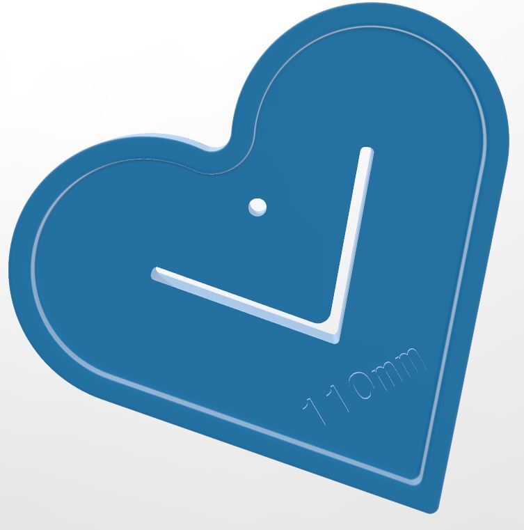 Free STL file Router template - Heart 💜 ・3D print design to download・Cults