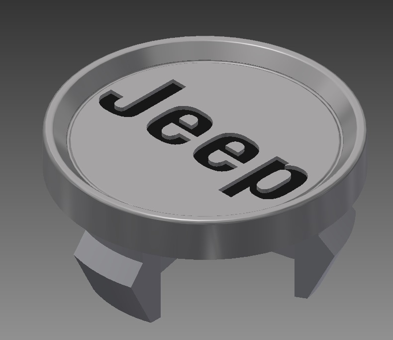 Free 3D file Jeep Liberty Wheel Center Cap 🛞 ・3D printing model to ...