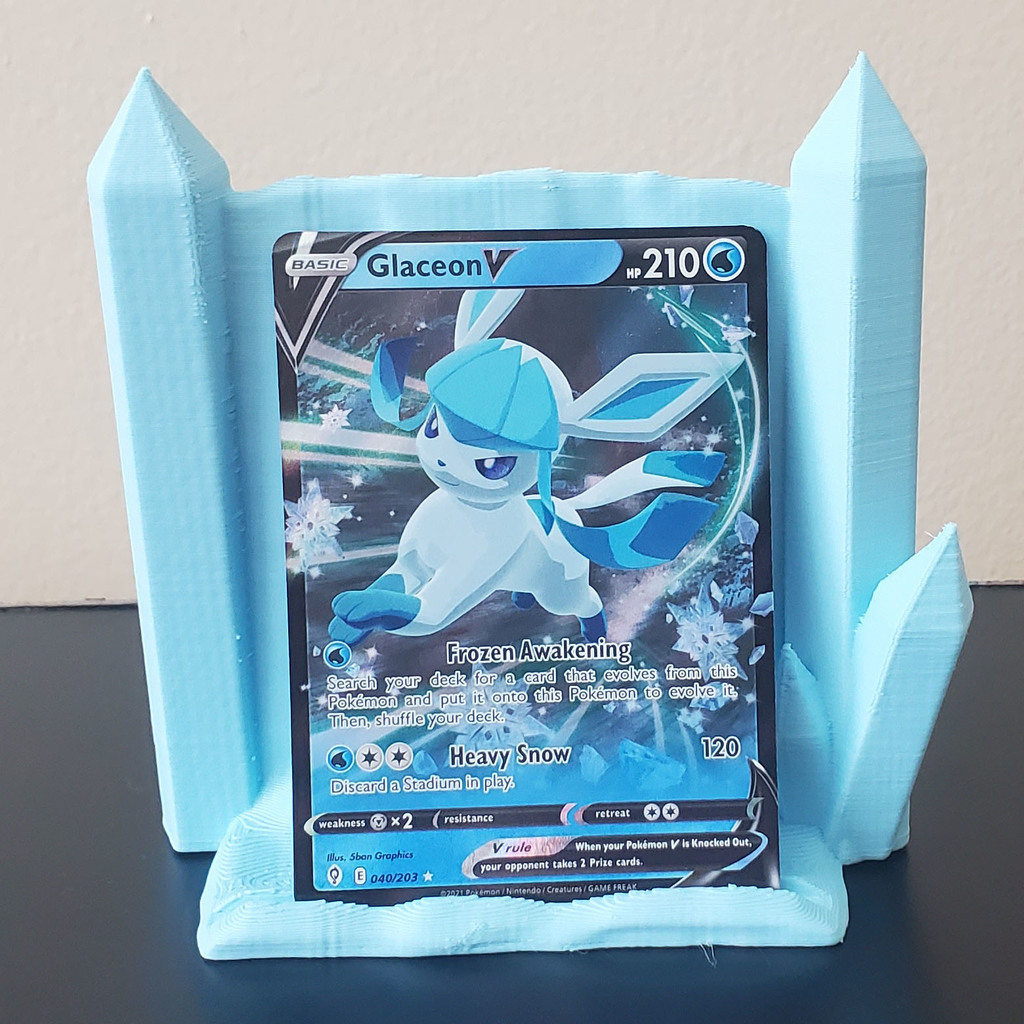 🚰 Water and Ice Pokemon Card Stand・Free STL File for 3D printing・Cults