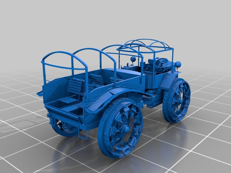 💯 Trattore Pavesi P4 -100 ruote artigliate - tank・Free 3D File for ・Cults