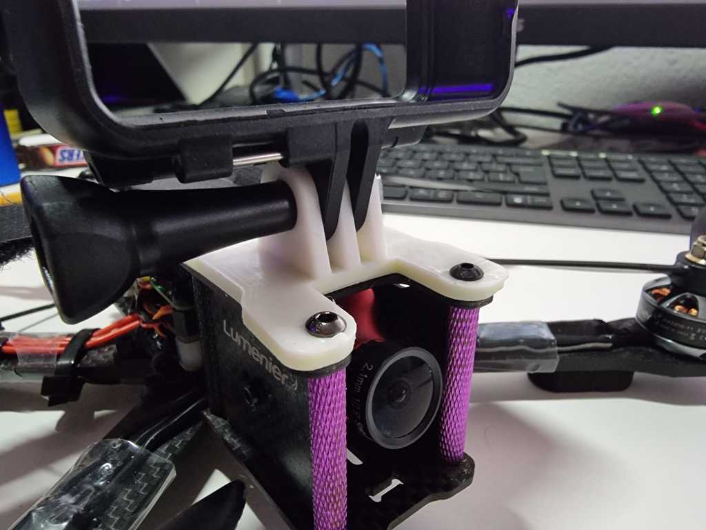 🚁 Lumenier QAV-R 6" GoPro / Insta Cammount・Free 3D File for ・Cults