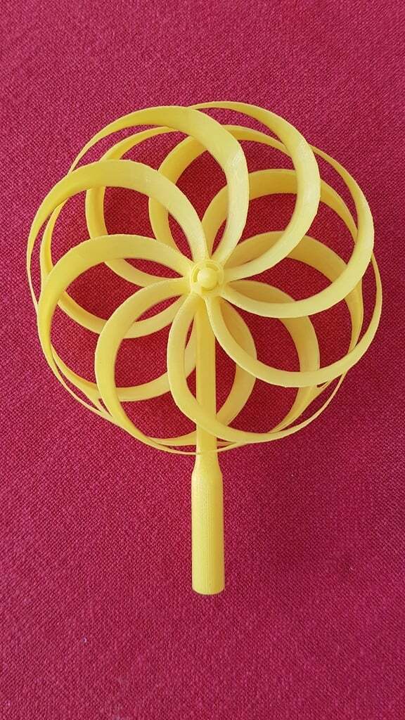 3D print Optical Illusion Pinwheel v2.5・Cults