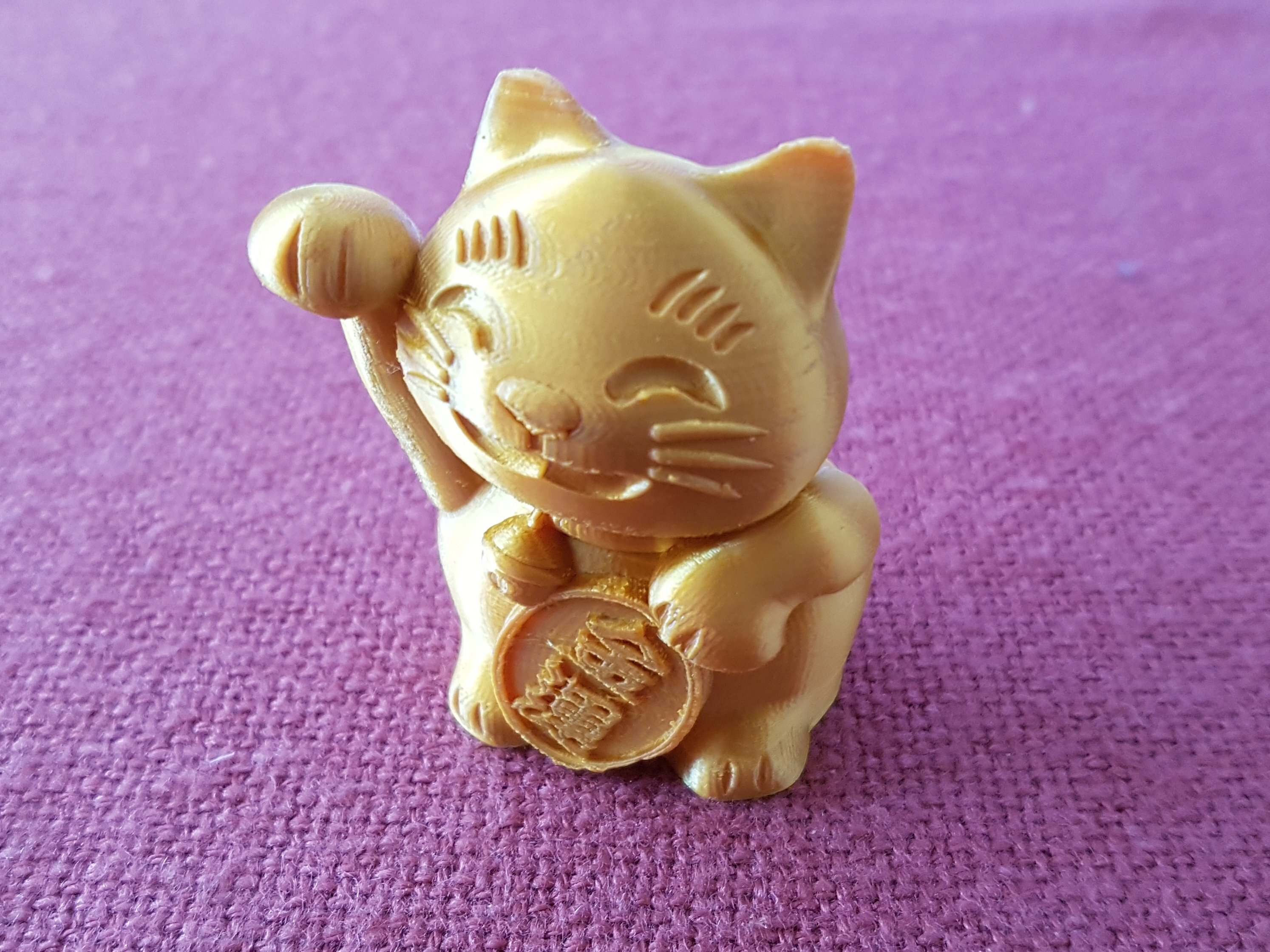 3D printed maneki-neko -money cat-・Cults