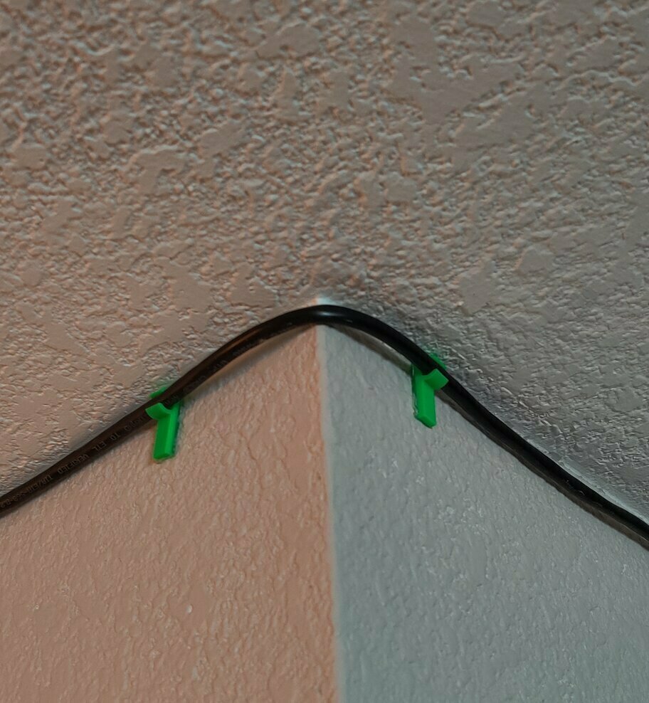 Free 3D file Cat5 Cable Wall Clips (fits 1in Gorilla brand mounting ...