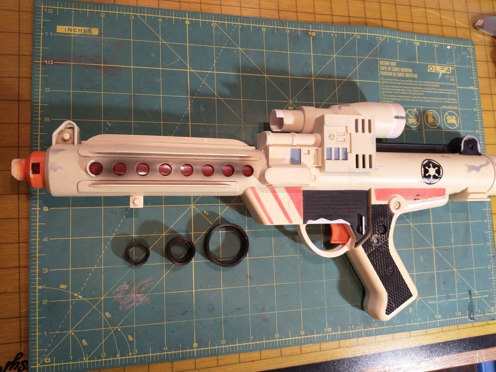 E-11 Hasbro Blaster Replacement Rings・Free 3D File for ・Cults