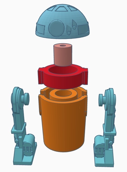 ⭐ Kenner Vintage R2-D2 Artoo Deetoo Star Wars Figure・Free STL File for ...