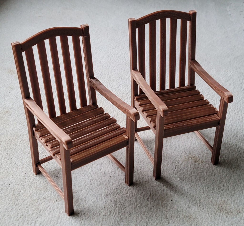 Free STL file Realistic wooden chair 🪵・3D printer model to download・Cults