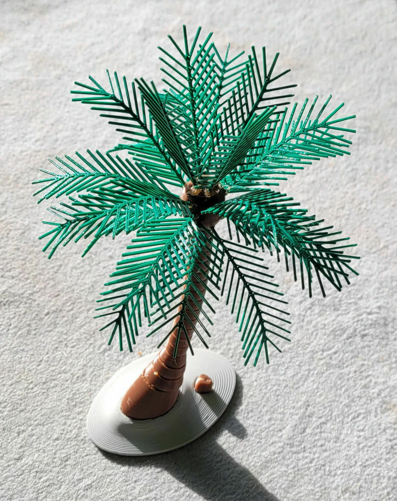 🥥 Coconut palm at the beach・Free STL File for ・Cults