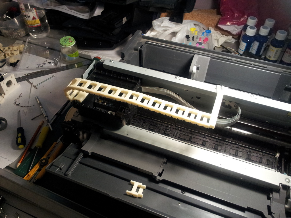 Free 3D file Cable chain for CISS epson 1410 🔌 ・Template to download ...