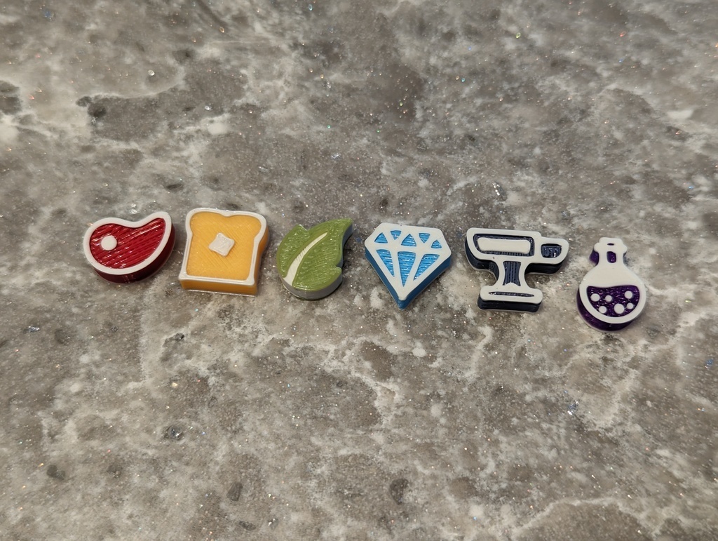 🧸 Flamecraft Resource Tokens・Free 3D File for ・Cults