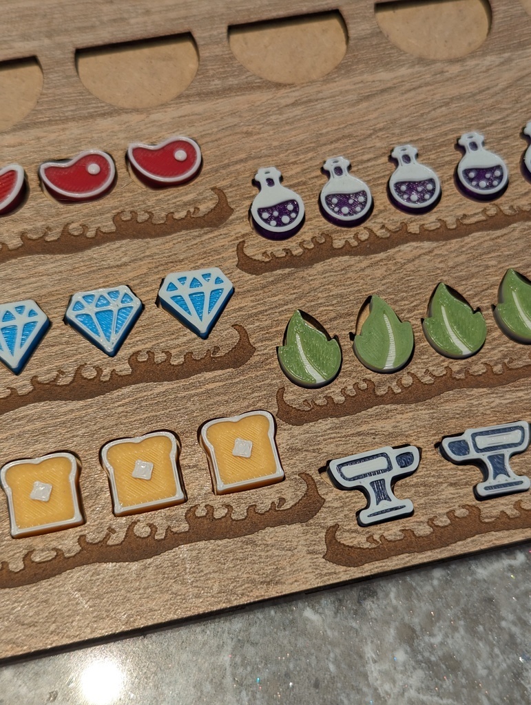 🧸 Flamecraft Resource Tokens・Free 3D File for ・Cults