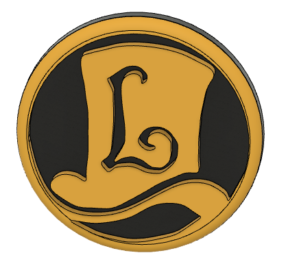 Free STL file Medallion of Professor Layton's logo 🏠 ・3D printable ...