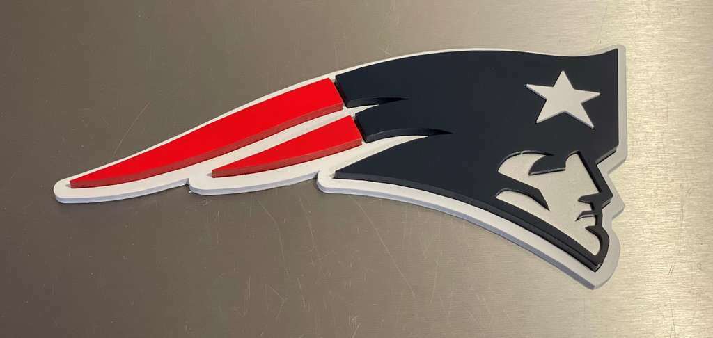 🆕 New England Patriots Snap fit Logo・Free 3D File for ・Cults
