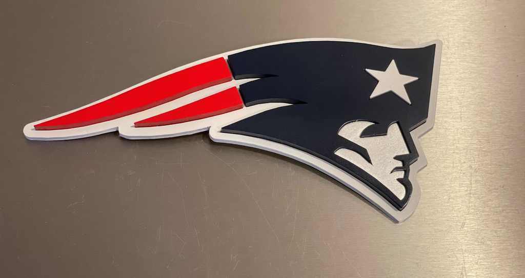 🆕 New England Patriots Snap fit Logo・Free 3D File for ・Cults