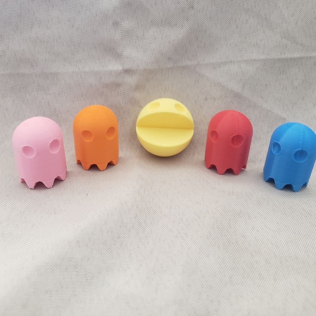🧲 Magnet Pacman et fantomes・Free 3D File for ・Cults