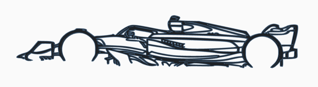 STL file Mercedes AMG F1 Silhouette High Quality 🚗 ・3D printer model to ...