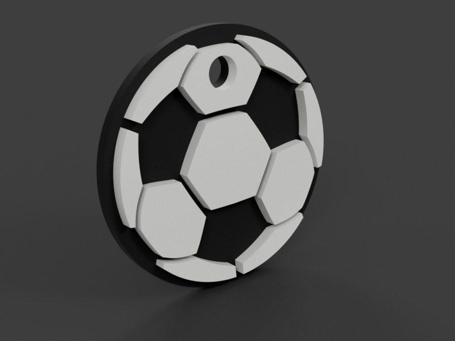 ⚽ Soccer / Football Keychain・Free 3D File for ・Cults