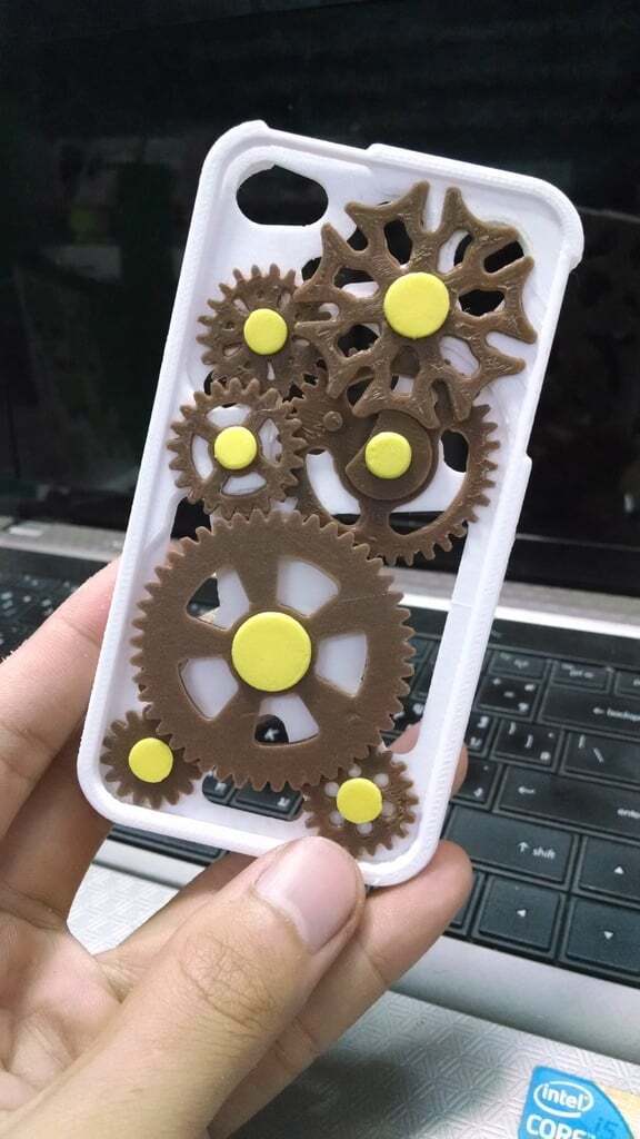 3D printing Improved! iPhone Gear Case with Geneva Mechanism・Cults