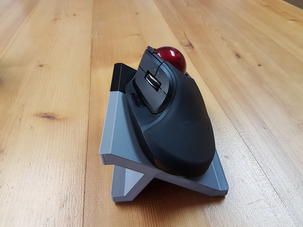 Free 3D file Ergonomic Angled Trackball Stand for Elecom Huge M-HT1URBK ...