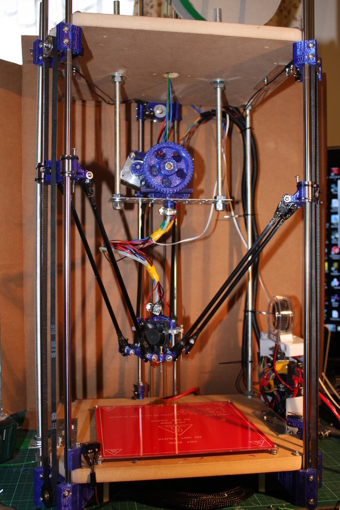 3D printed Rostock (delta robot 3D printer)・Cults
