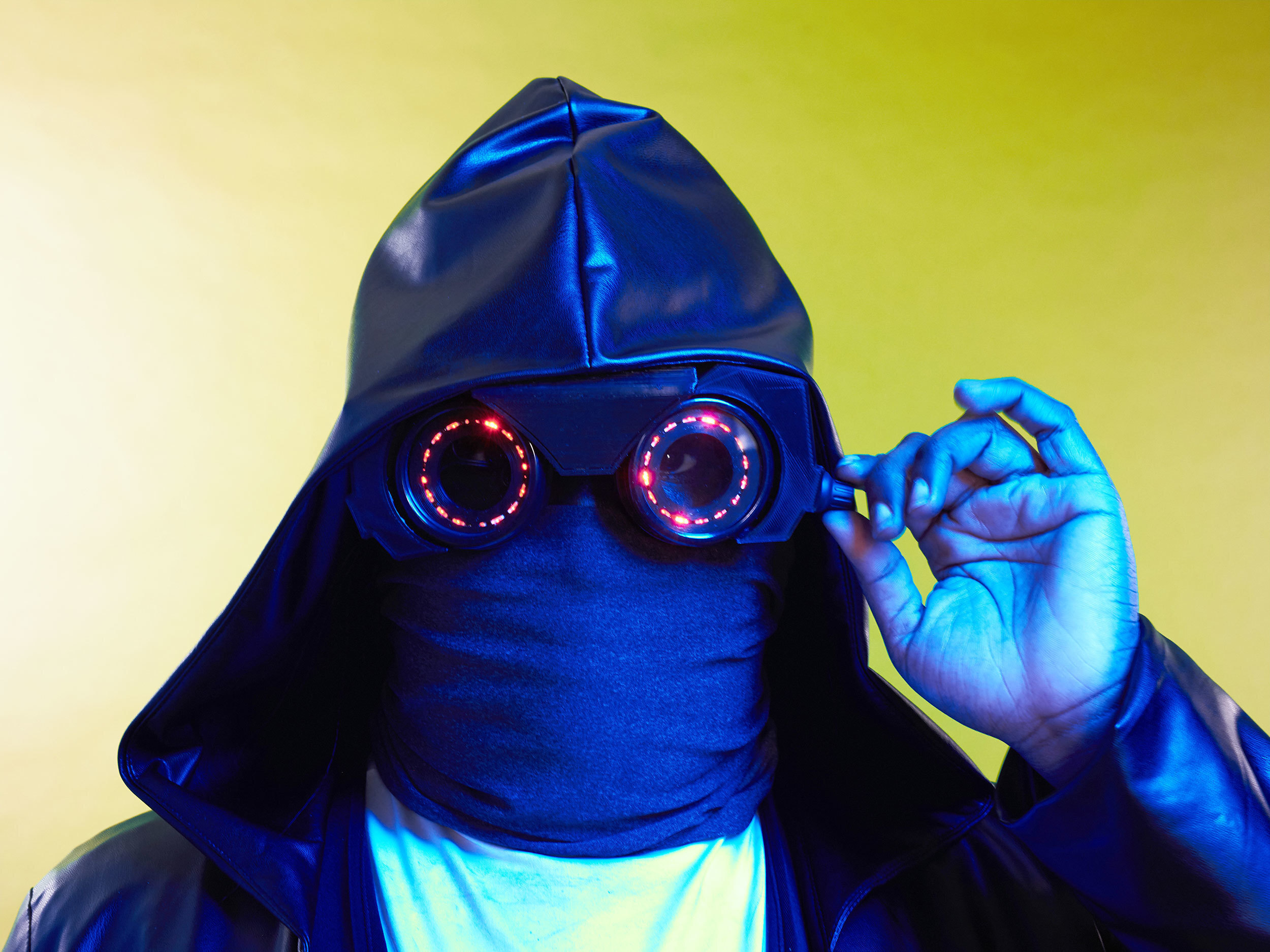 🥽 Watchmen NeoPixel Goggles・Free STL File for ・Cults