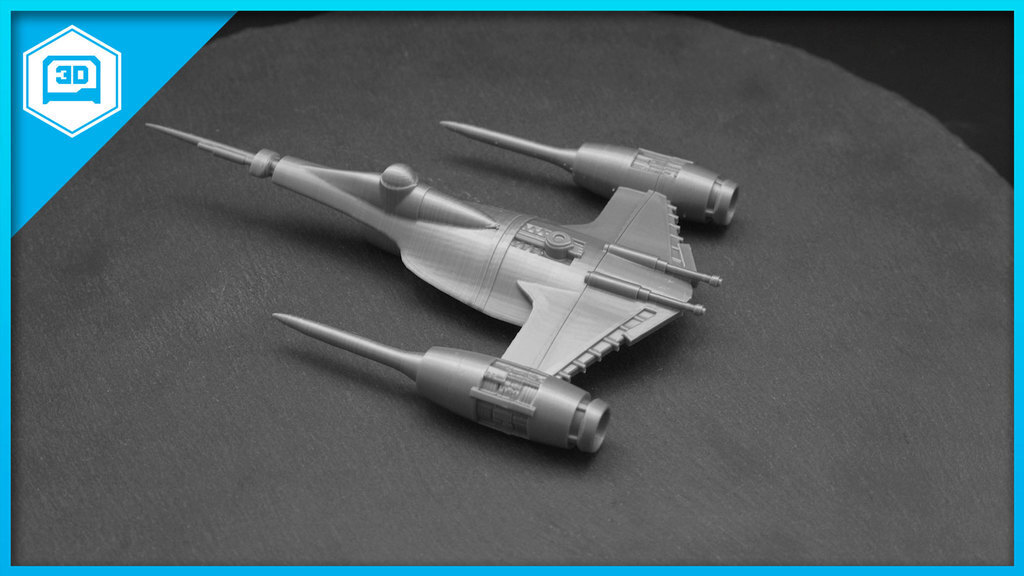 Mando's N-1 Naboo Starfighter - Split・Free STL File for ・Cults